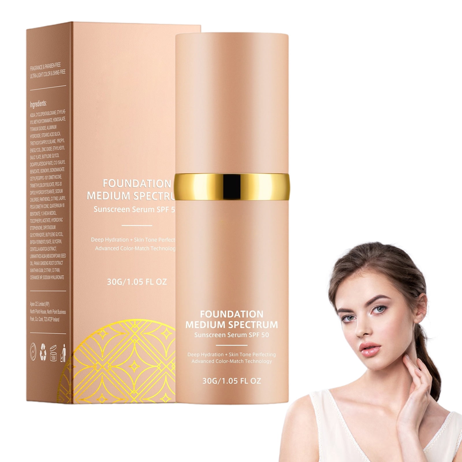 Color Changing Foundation Liquid, Long Lasting Hydrating Waterproof ...