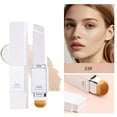 Color Changing Foundation Stick 2-in-1 Dual Ended with Brush - Hydrating Concealer Base Makeup ...