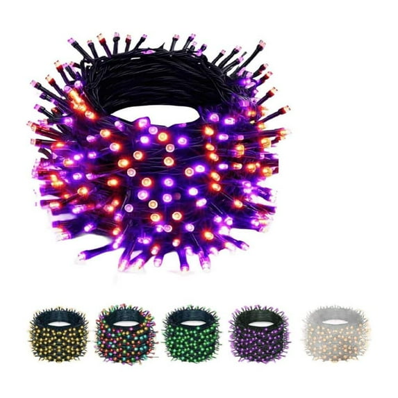 Color Changing Halloween Lights, 66 ft. 200 LED Warm White and RGB ...