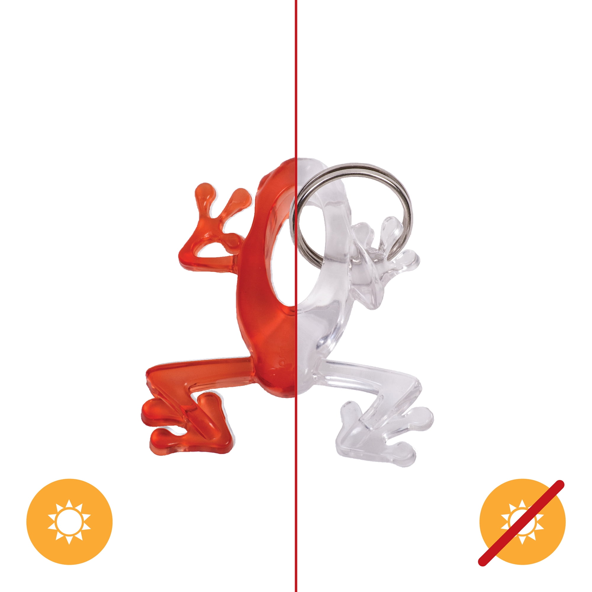 Color-Changing Key Chain - Frog Orange by DelSol for Unisex - 1 Pc ...