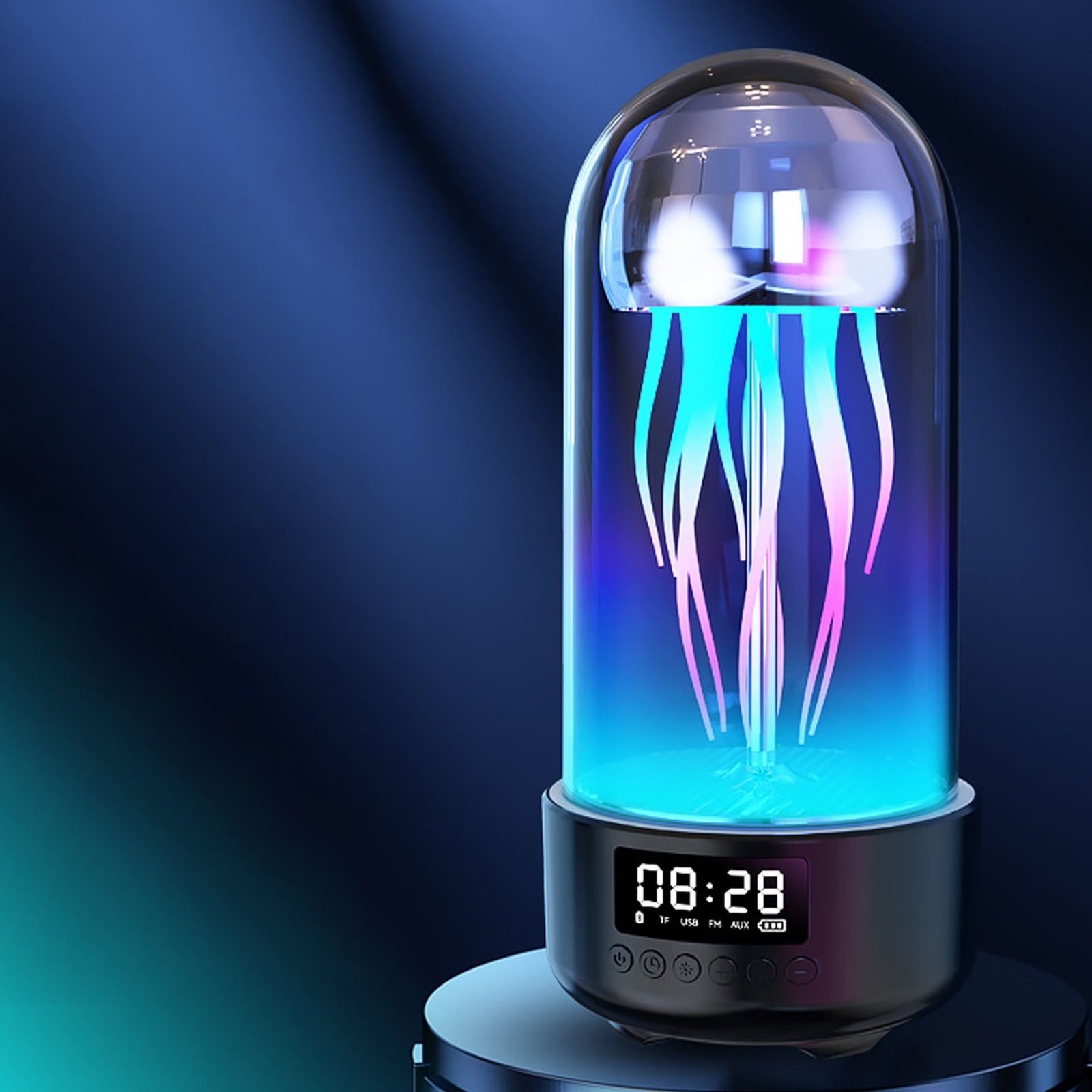 Color Changing LED Floating Aquarium Lamp With Wireless Speaker And ...