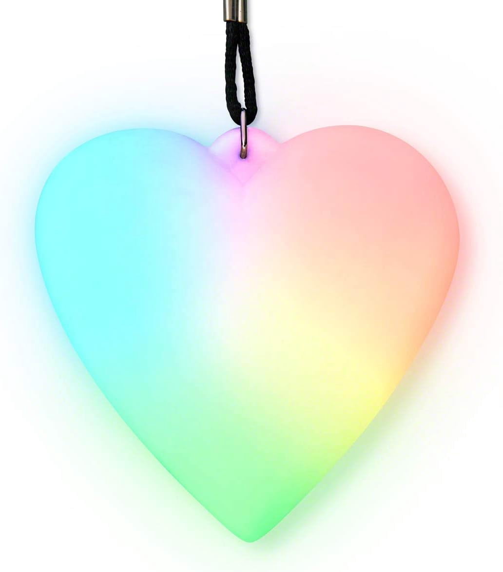 Color Changing LED Heart Light Up Necklace[r977] - Walmart.com