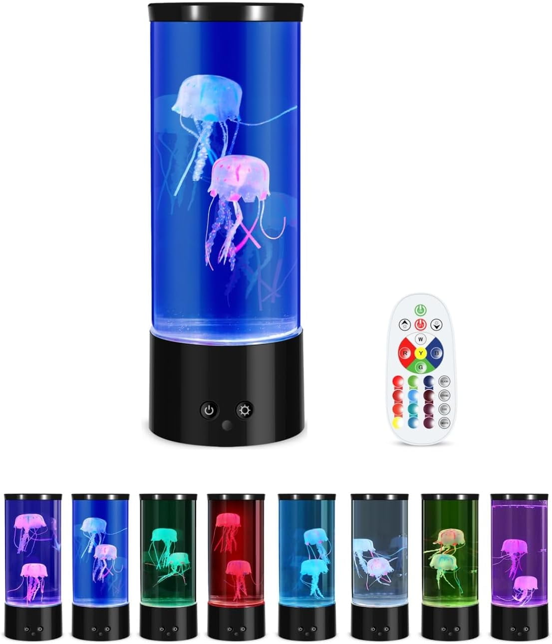 Color Changing LED Jellyfish Lava Lamp, Jelly Fish Tank Lights, Sleep ...