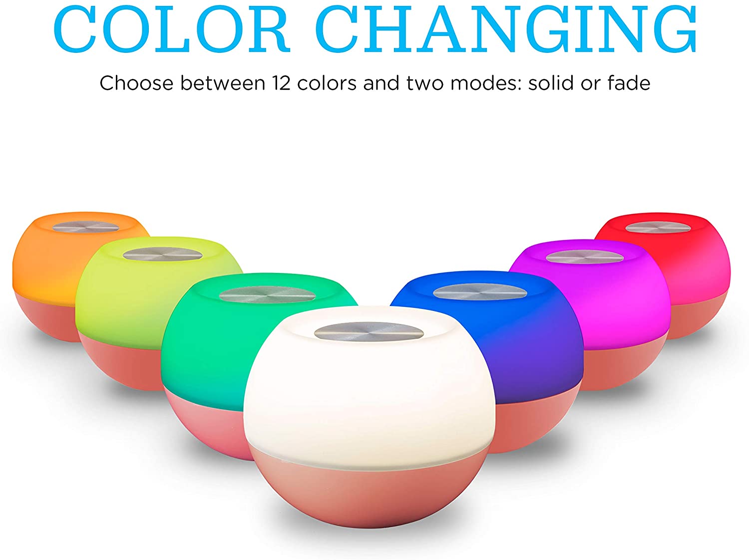 Color-Changing Led Lamp, Modern Night Light, Dimmable White & Vibrant ...