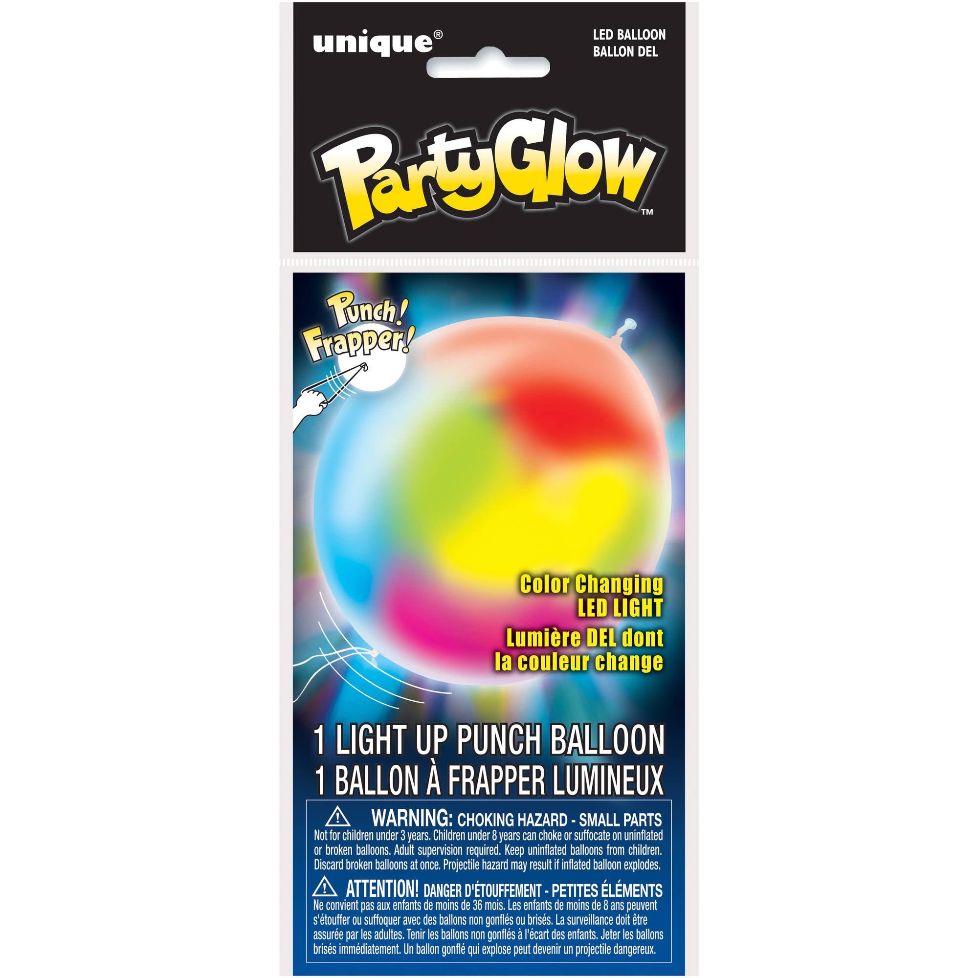 Color Changing Light Up Punch Ball Balloon - Walmart.com
