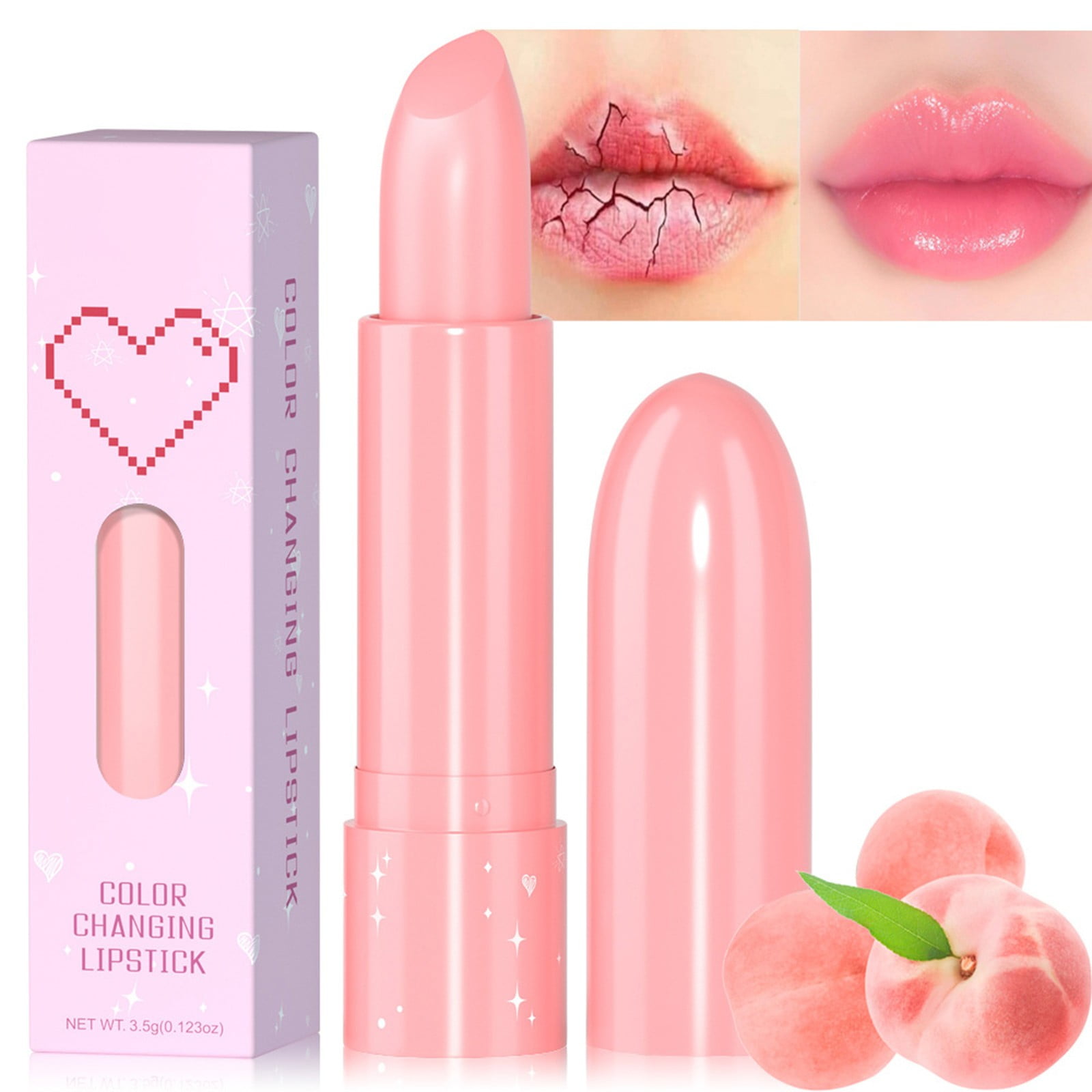 Color Changing Lip Balm, Fruit Flavored Moisturizing Lip Care ...