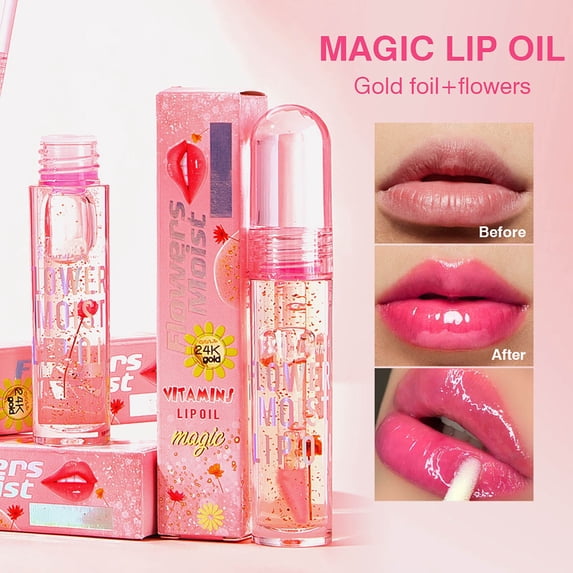 Color Changing Lip Gloss, Magic Mood Lipstick Hydrating Lip Glow Oil ...