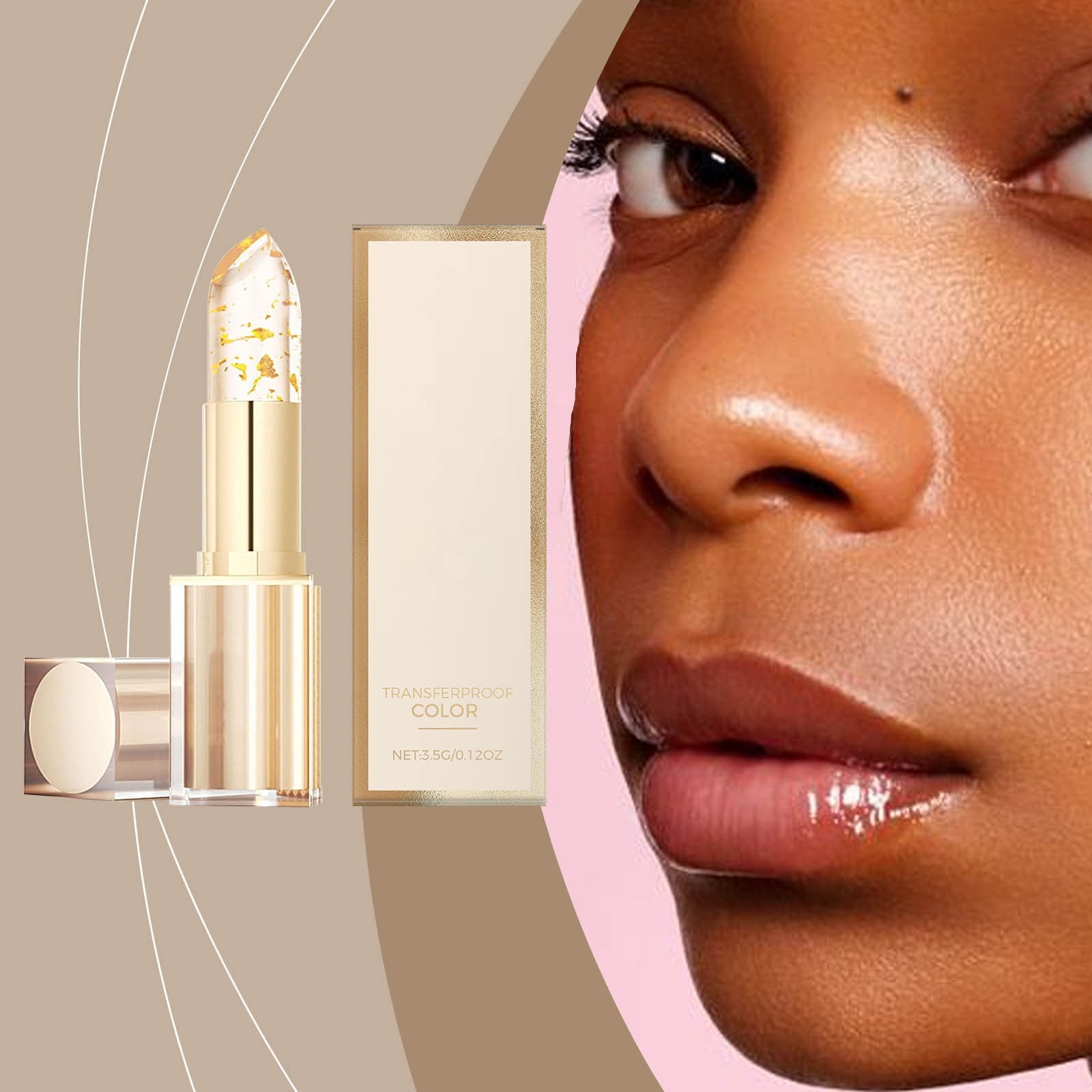 Color Changing Lipstick, Gold Crystal Color Changing Lipstick ...