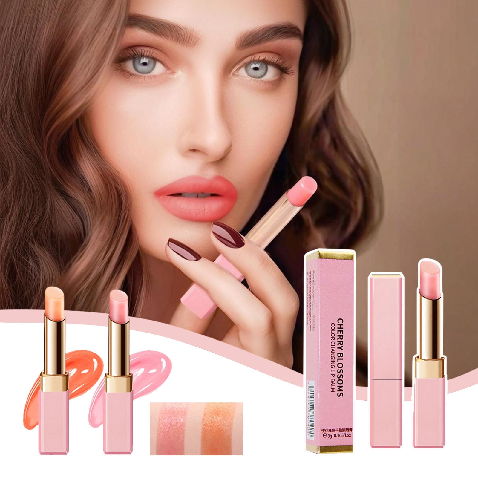 Color Changing Lipstick, Moisturizing Non-Fading Lip Gloss, 3g ...