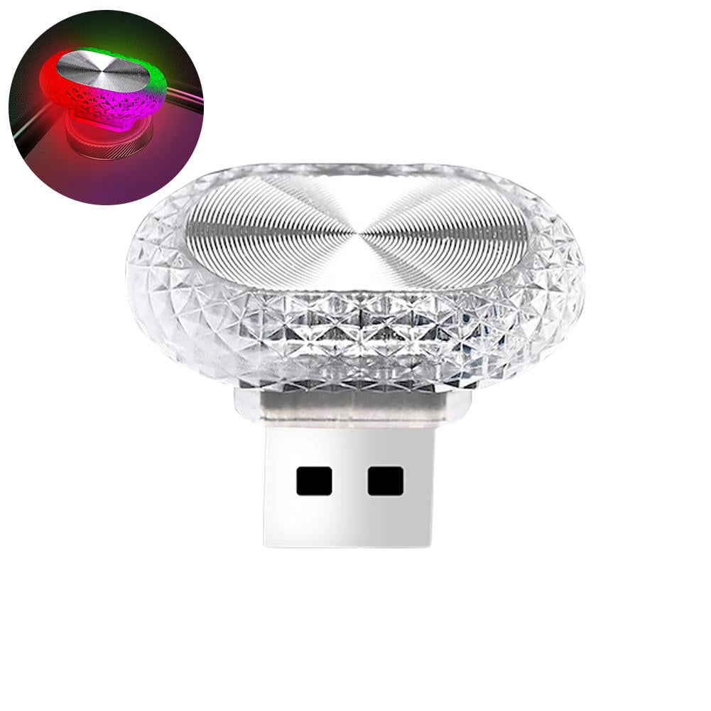Color Changing Mini USB LED Car Interior Light - Angel Eye Design, Mood ...