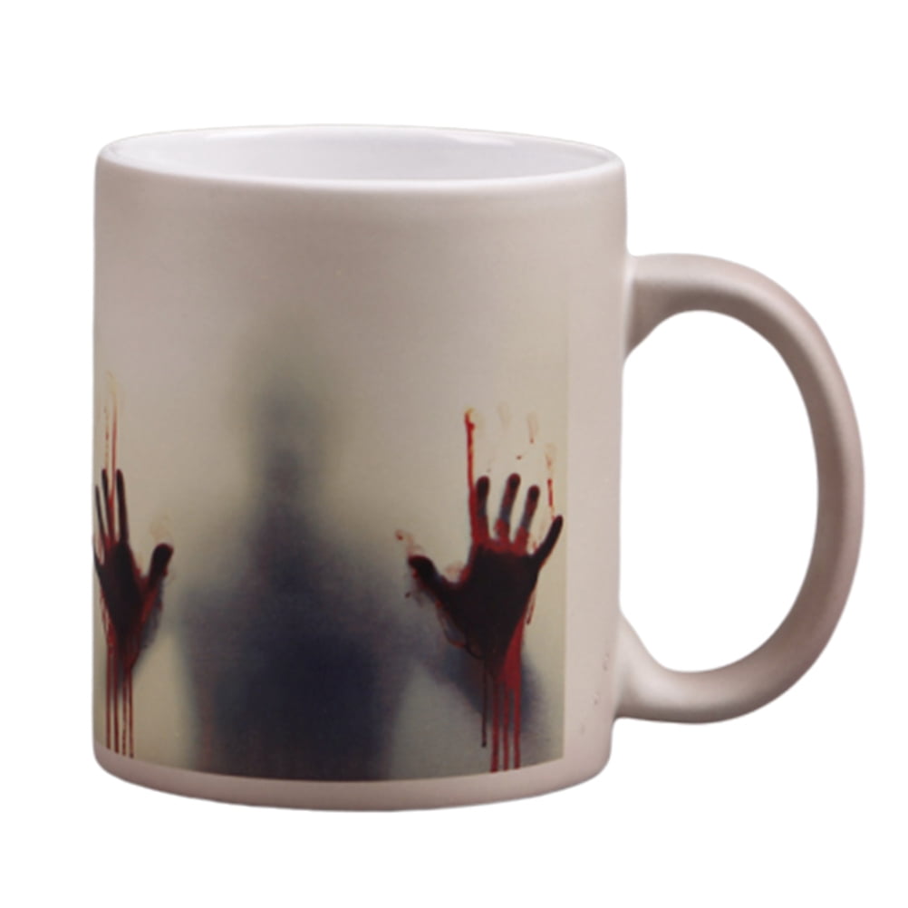 Color Changing Mug Horror Mugs Ceramic Ghost Cup Heat Sensitive ...