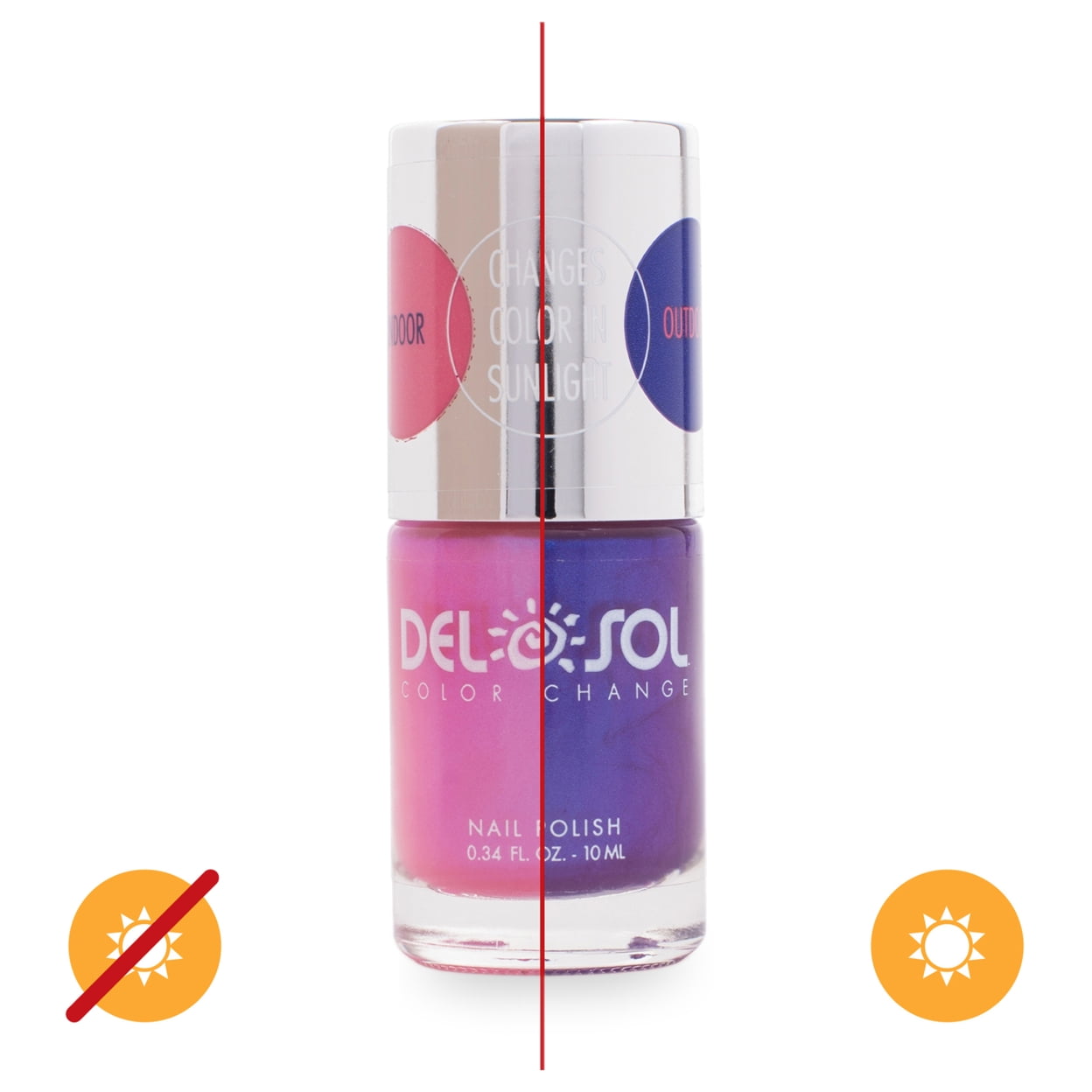 Color-Changing Nail Polish - Senior Prom by DelSol for Women - 0.34 oz ...