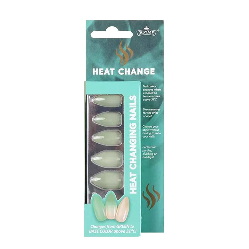 Color-Changing Nail Stickers - Temperature & UV Reactive, Set of 24 ...