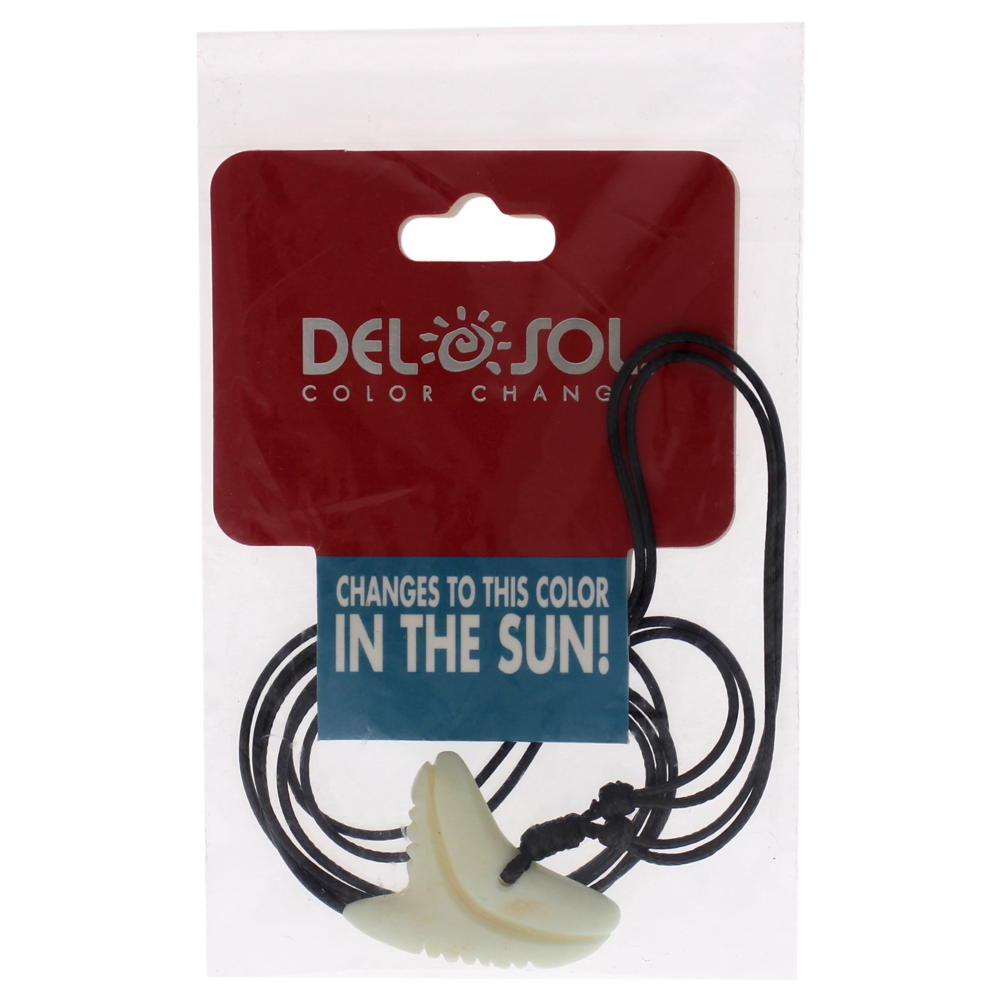 Color-Changing Necklace - Shark Tooth - White to Blue by DelSol for ...