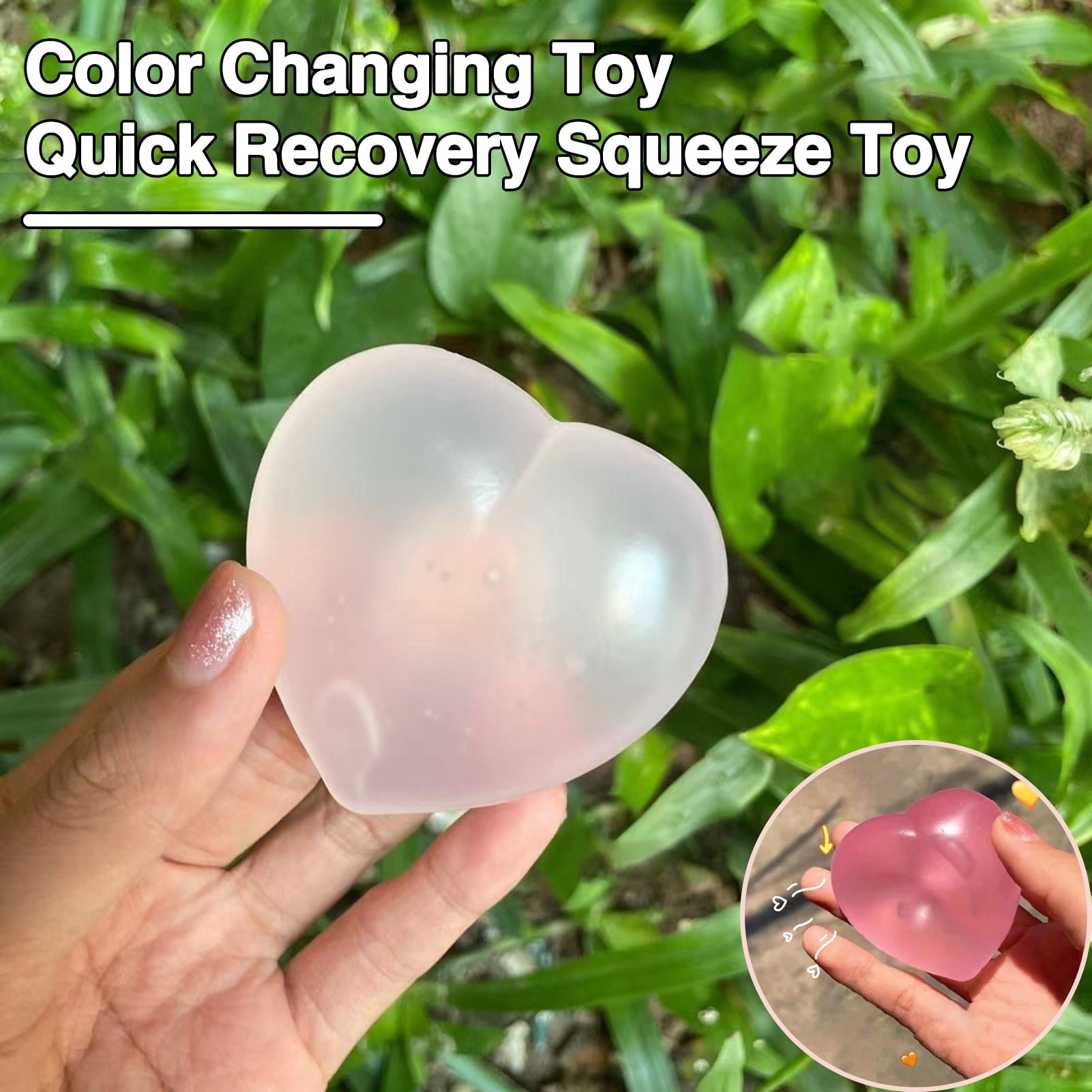 Color Changing Squeeze Toy - Quick Recovery Anti-stress Lightweight ...