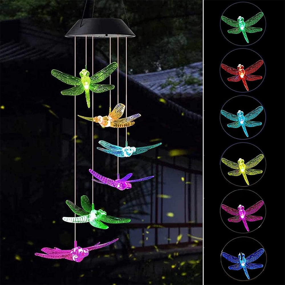 Color Changing Wind Chimes , LED Decorative Mobile, Waterproof Outdoor ...