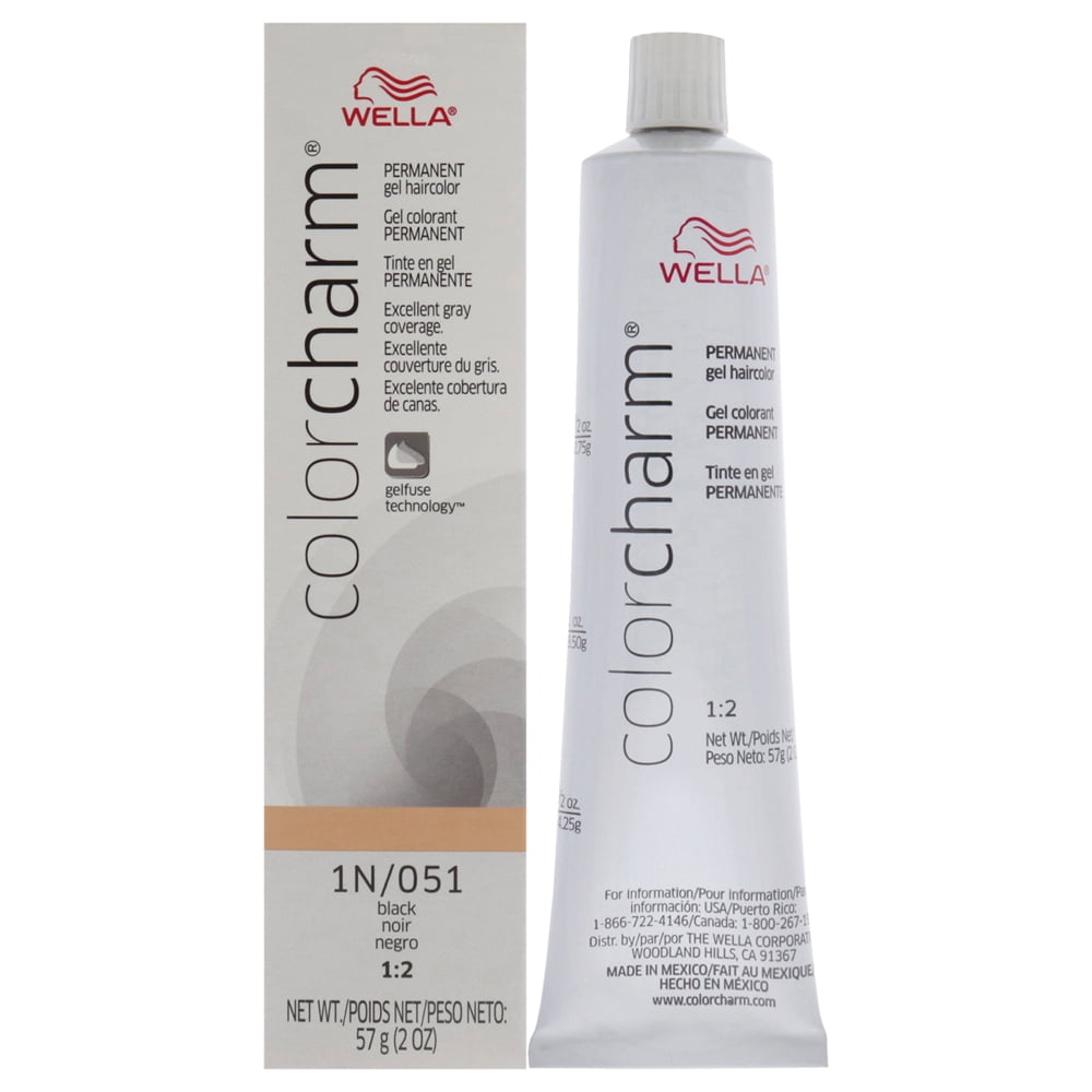 Wella Color Charm Permanent Hair Color Gel - 1N 051 Black - Walmart.com