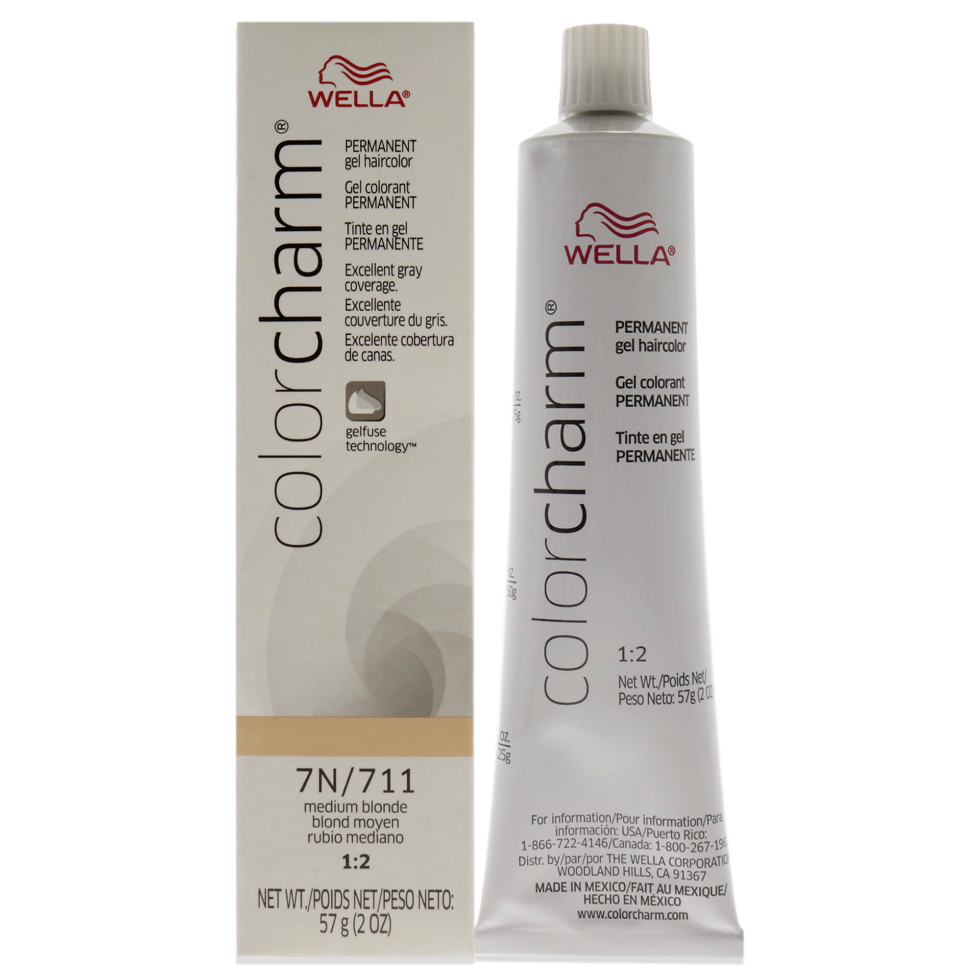 Color Charm Permanent Hair Color Gel - 711 7N Medium Blonde by Wella ...