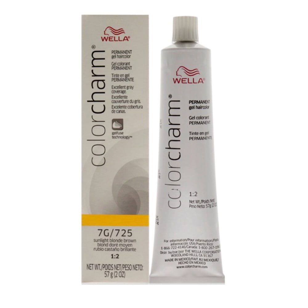 Wella Color Charm Permanent Hair Color Gel - 725 7G Sunlight Blonde ...
