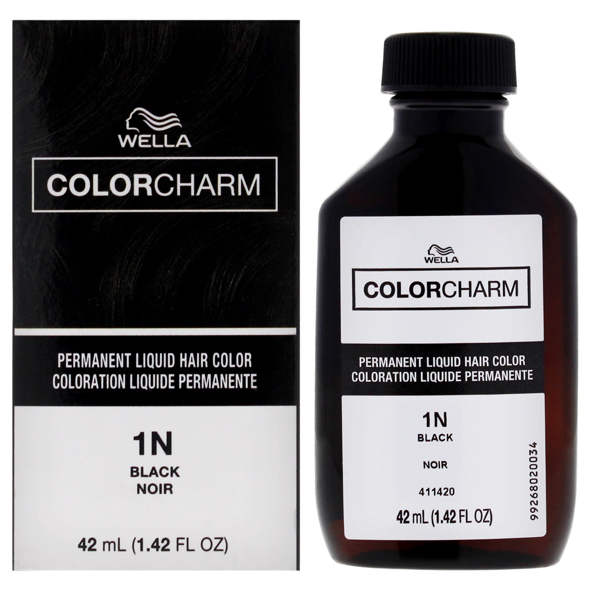 Color Charm Permanent Liquid Hair Color - 1N 051 Black by Wella for ...