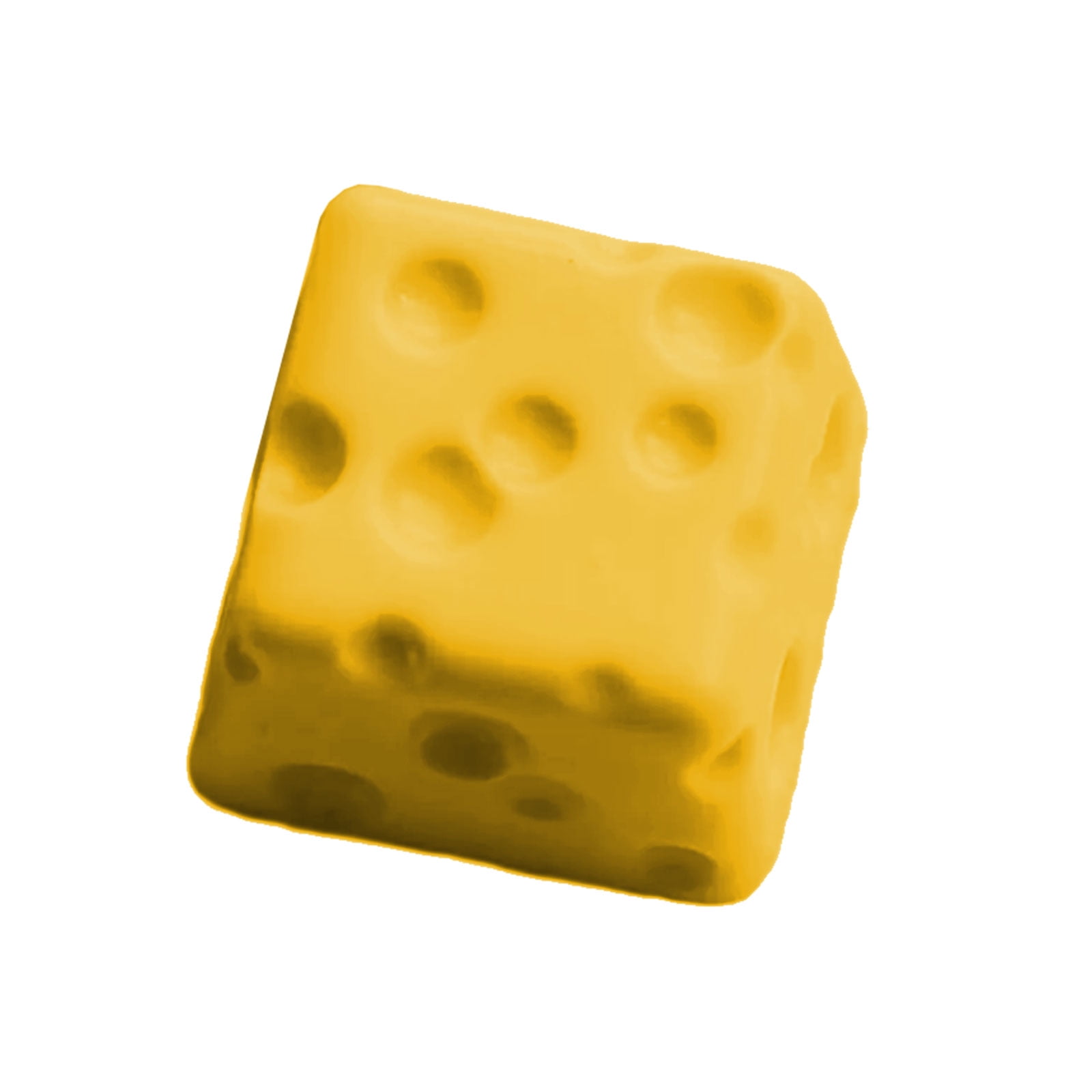 Color Cheese Keycap Resin Construction Low Profile for Crossed Stem ...