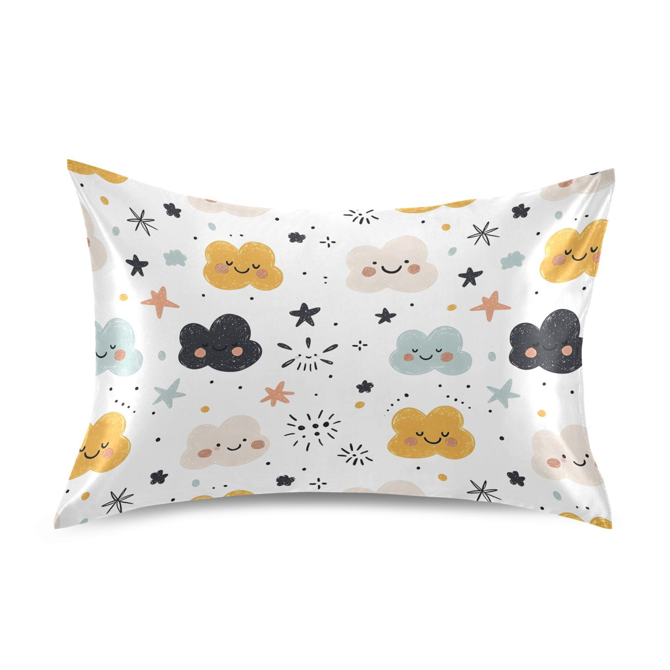 Color Cloud Pattern Pillowcase Standard Size 20''x26'' Satin Double ...