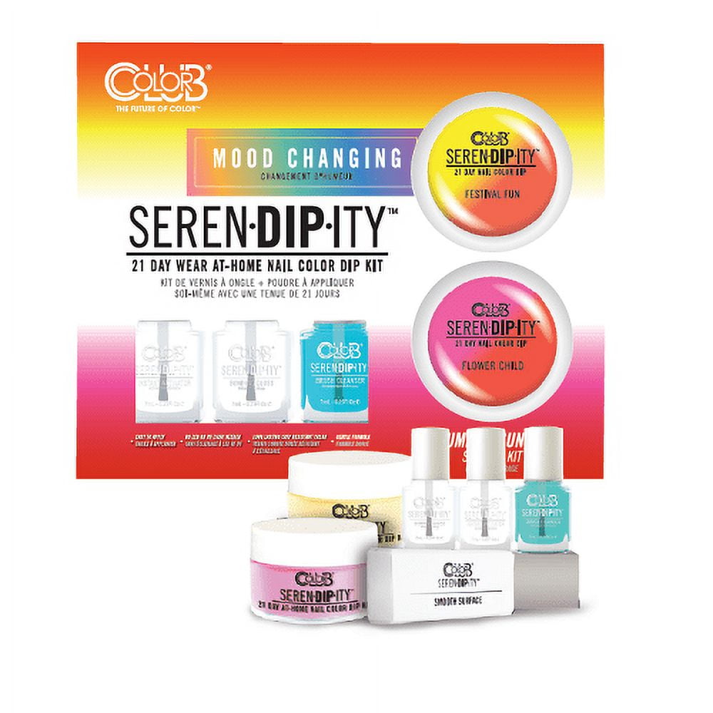 Color Club Seren-DIP-ity Mood Changing Dip Powder Nail Polish Kit ...