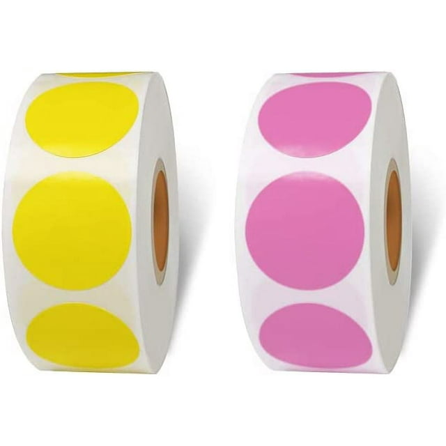 Color Code Circle Stickers 2000Pcs Dot Stickers, 1 Inch Round Write ...