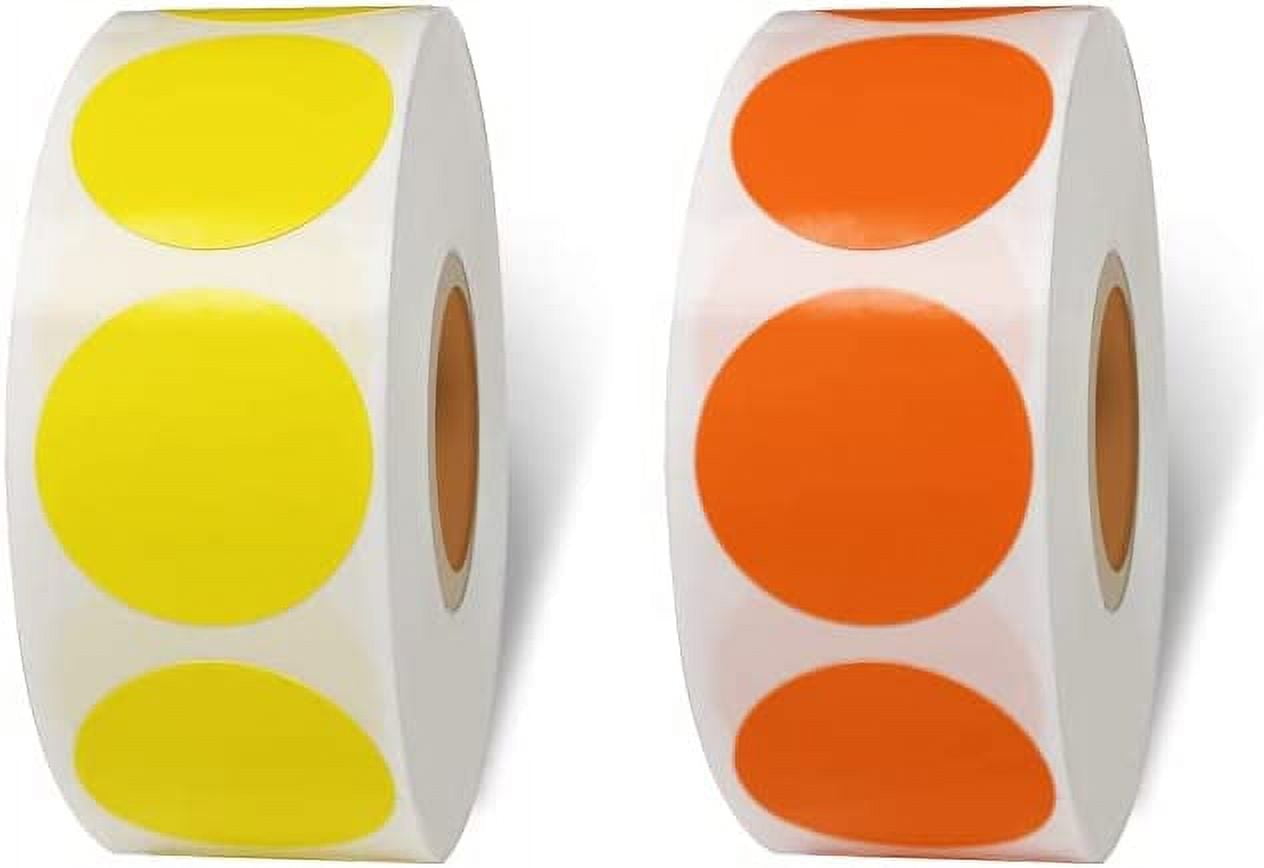 Color Code Circle Stickers 2000Pcs Dot Stickers, 1 Inch Round Write ...