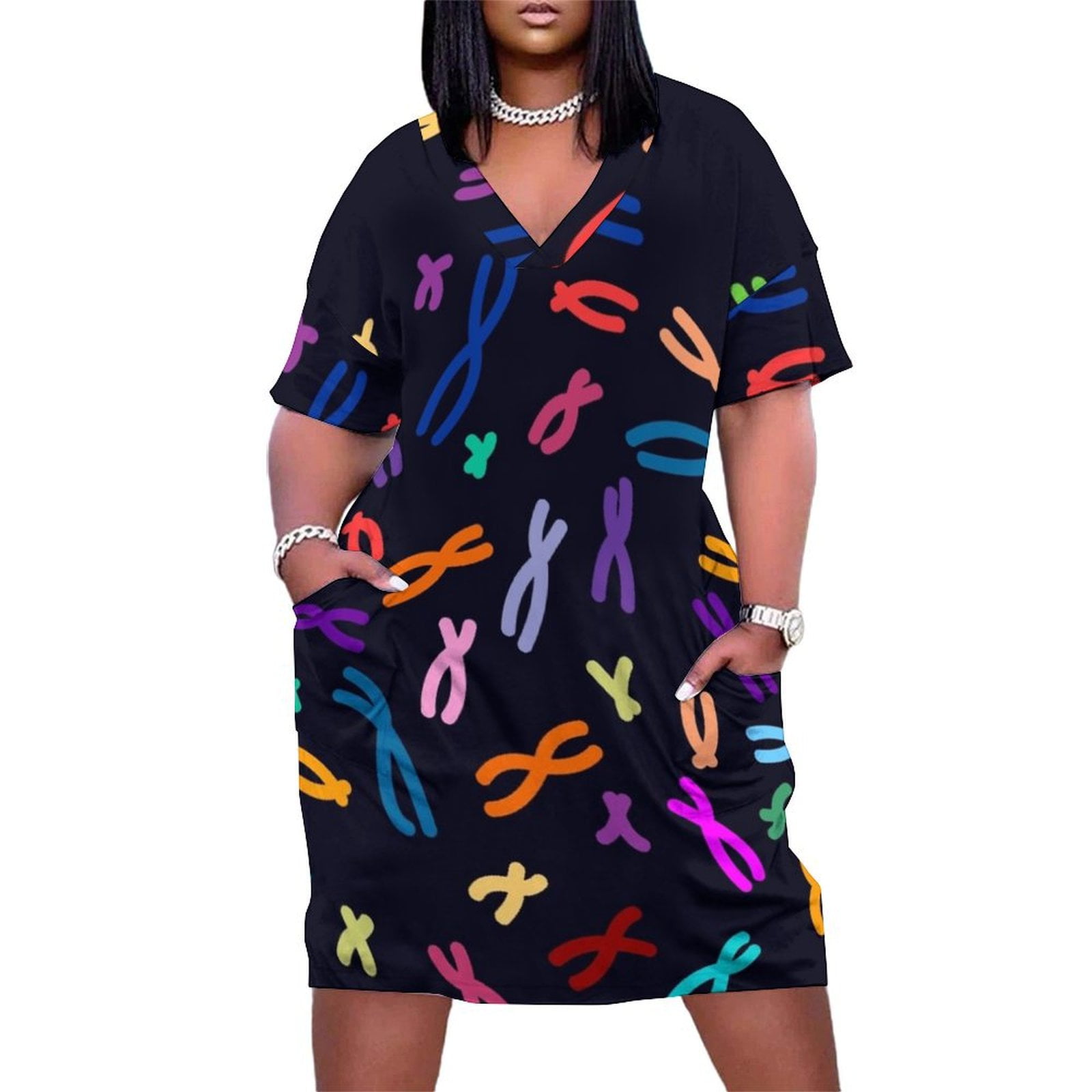 Color Coded DNA Loose Pocket Dress evening dresses luxury 2025 cute ...