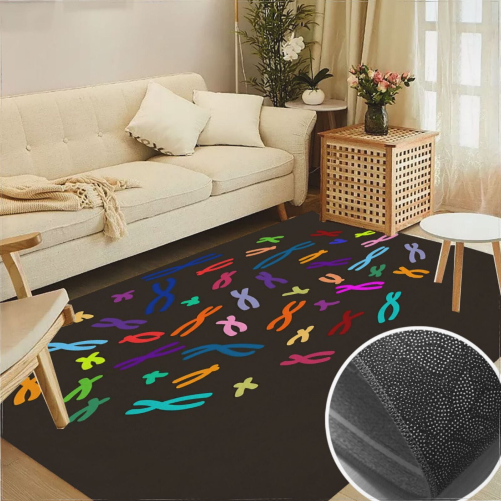 Color Coded Dna Adult Home Decor Bedroom Living Room Crystal Velvet ...