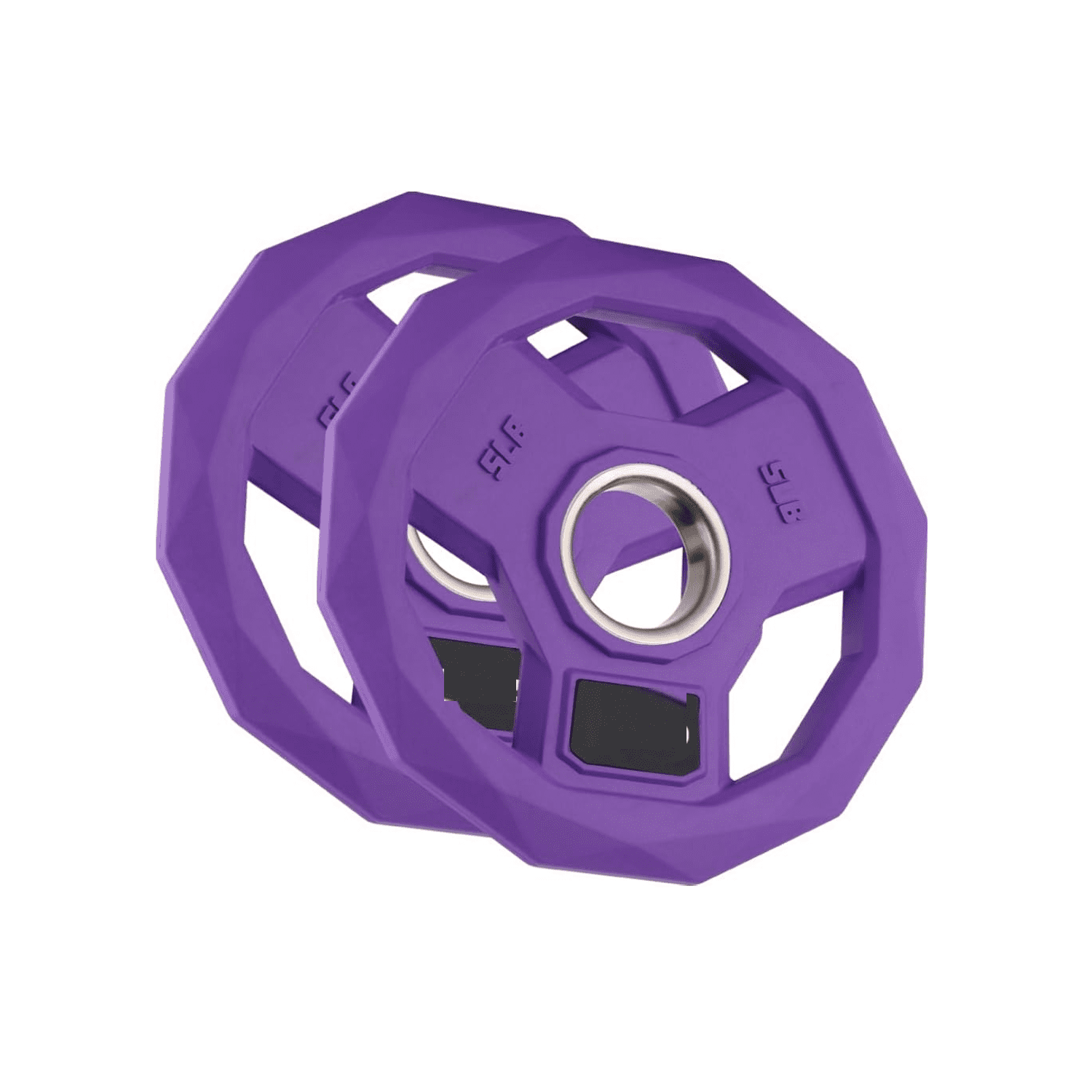 Color Coded Weight Plate 2-Inch Rubber Coated Iron Weight Platesfor ...