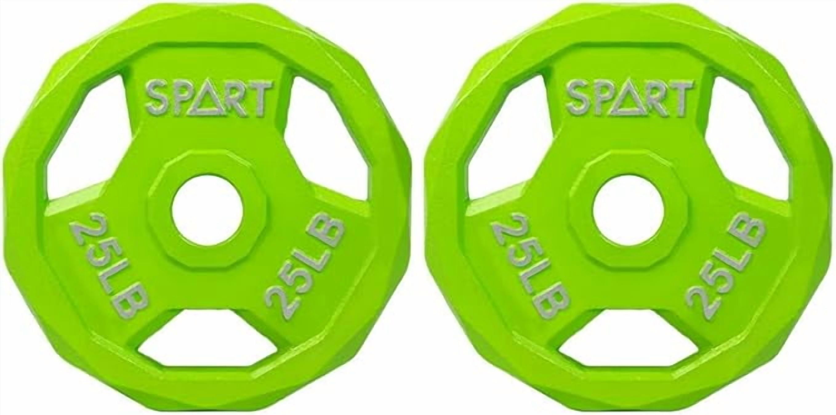 Color Coded Weight Plate 2-Inch Rubber Coated Olympic Grip Plate for ...