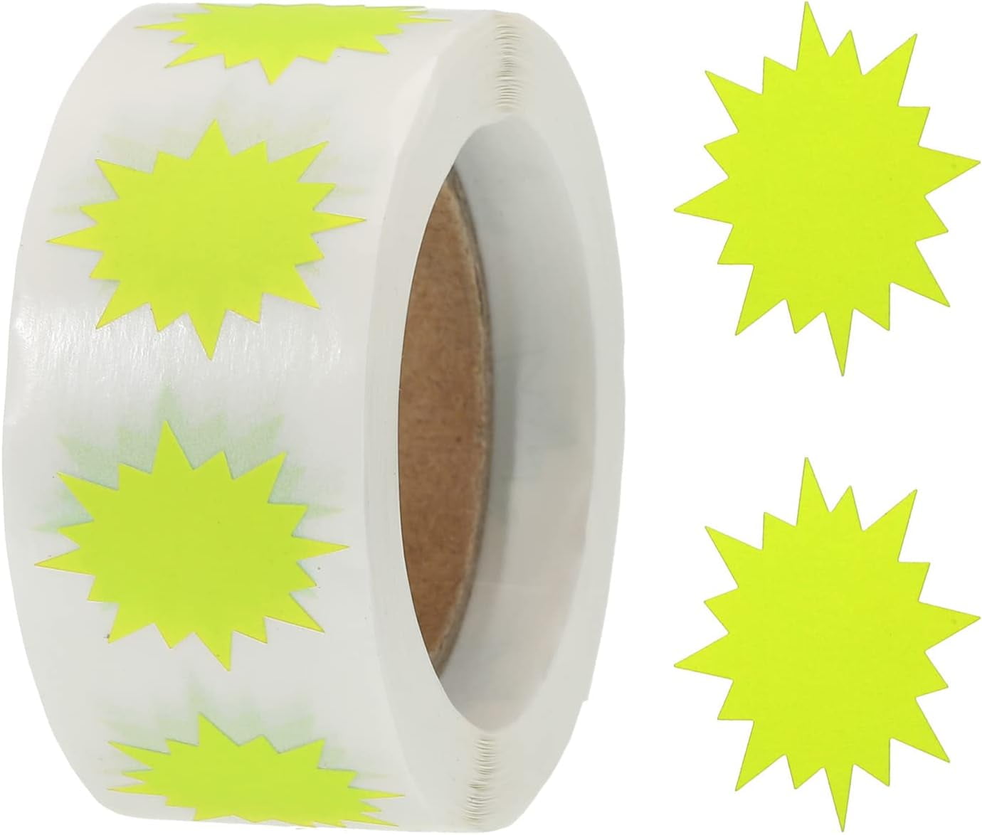 Color Coding Burst Labels Starburst Sign 1 Roll Fluorescent Yellow 1 ...