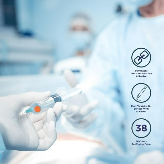 Color Coding Dot Stickers 1/2 Inch Round, Fluorescent Pink Matte Labels ...