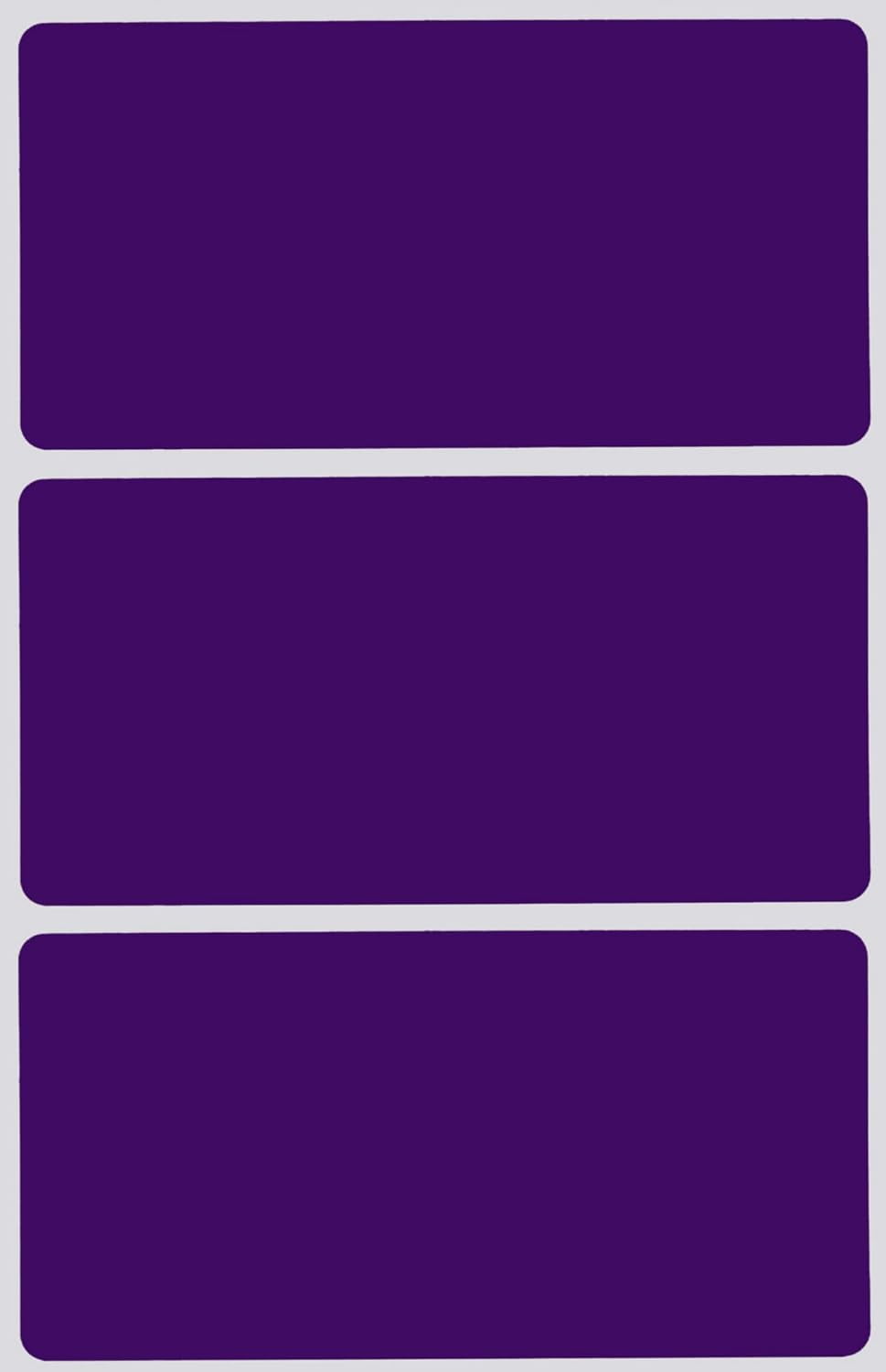Color-Coding Labels 4x2 inch Rectangular Label Stickers in Royal Purple ...