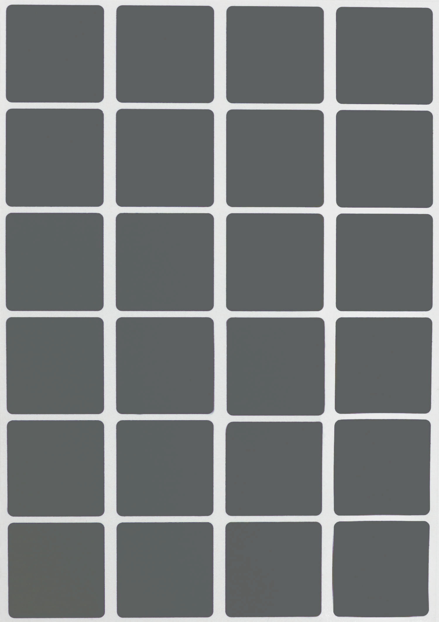Color Coding Labels Squares in Grey 25mm 1 inch x 1 inch - 1200 Pack by ...