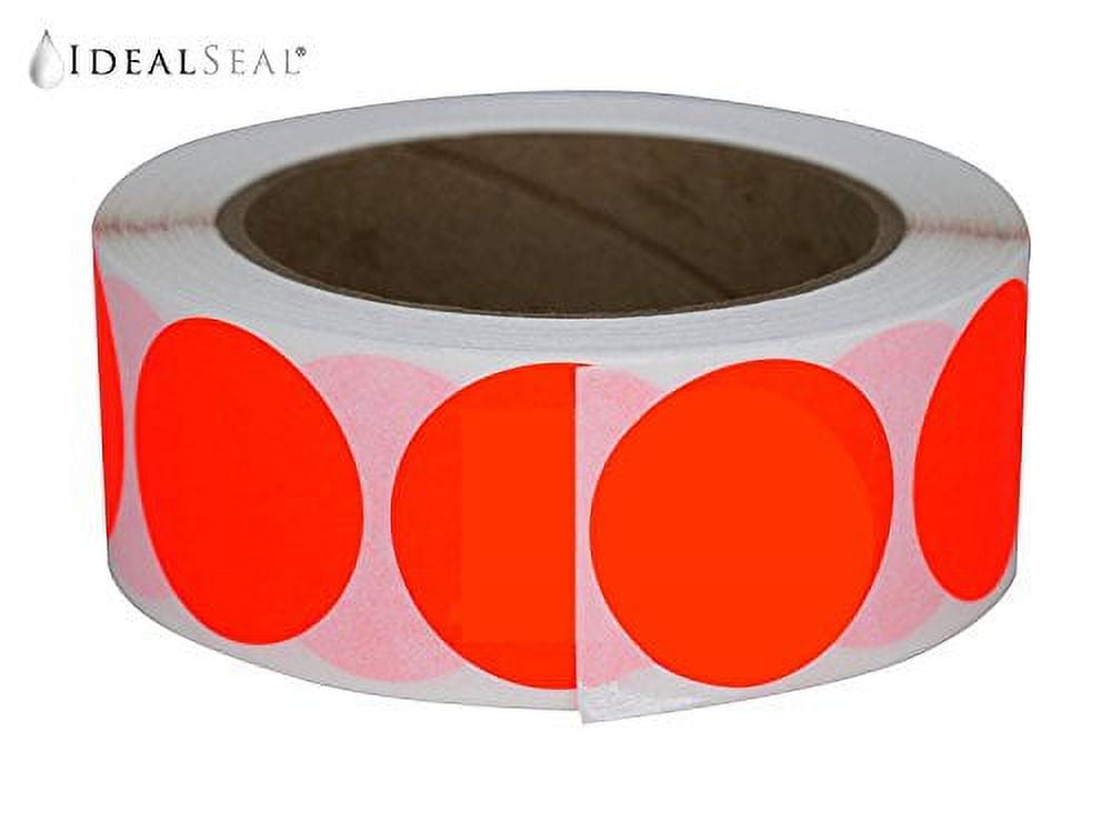 Color Coding Labels Super Bright Neon Orange Round Circle Dots For ...
