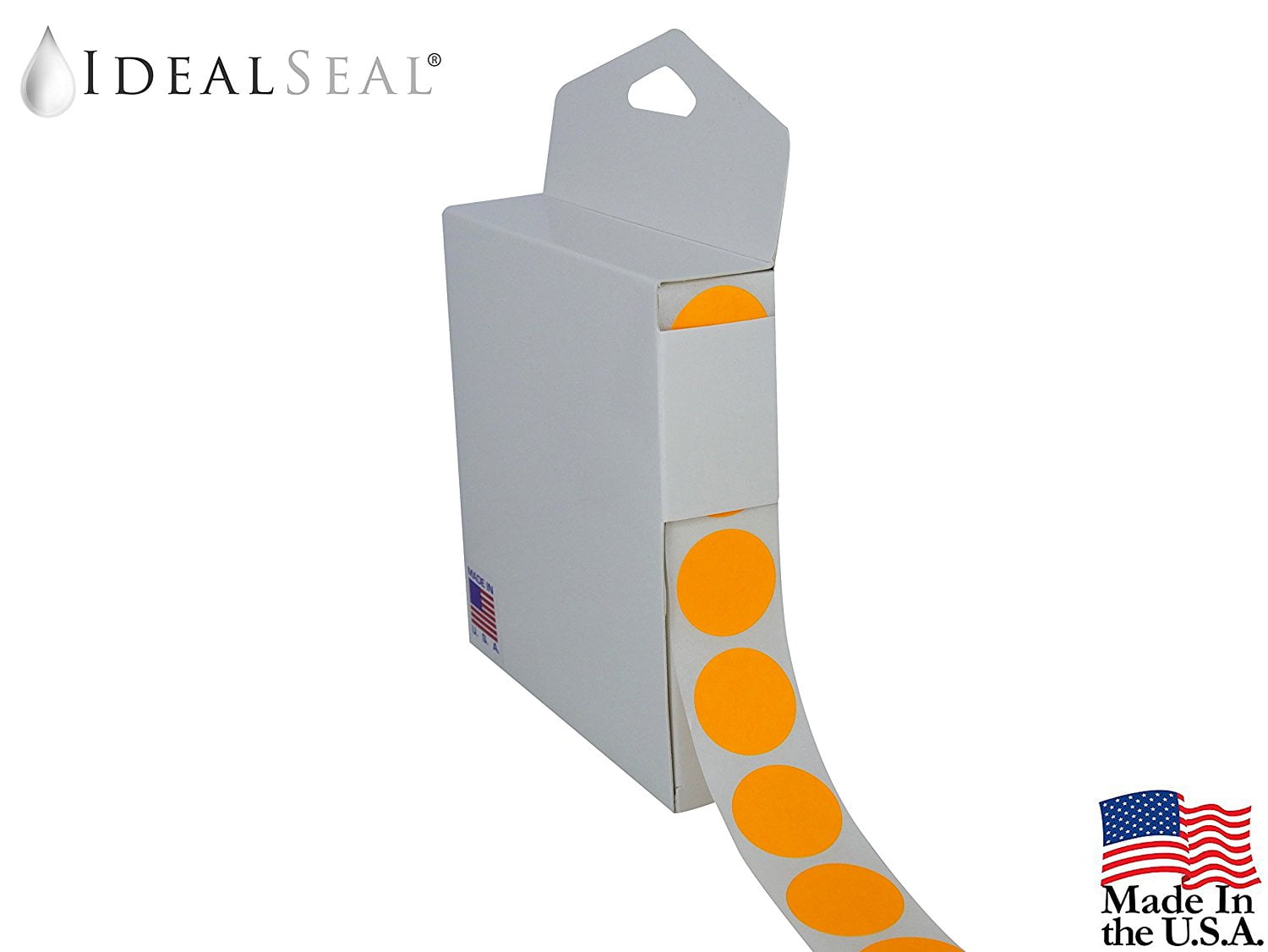 Color Coding Labels Super Bright Orange Round Circle Dots (With Easy ...