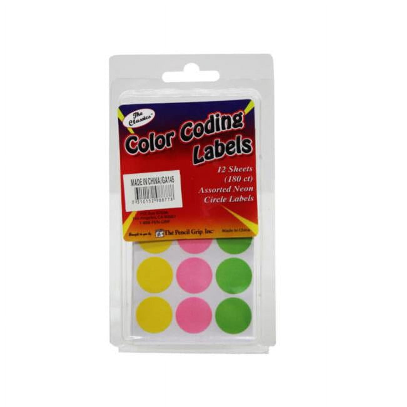 Color Coding Sticker Dot Labels - Pack of 96 - 180 Count - Walmart.com