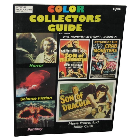Color Collectors Guide Winter 1990 Magazine Book #1 - (Horror, Science ...