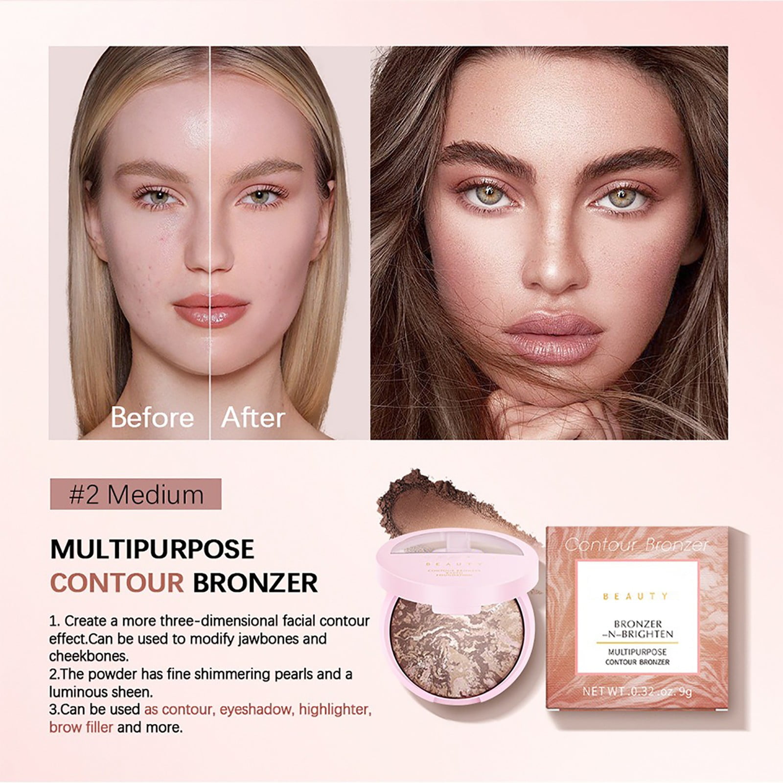 Color Correcting Powder Foundation Buildable Light To Medium Coverage ...