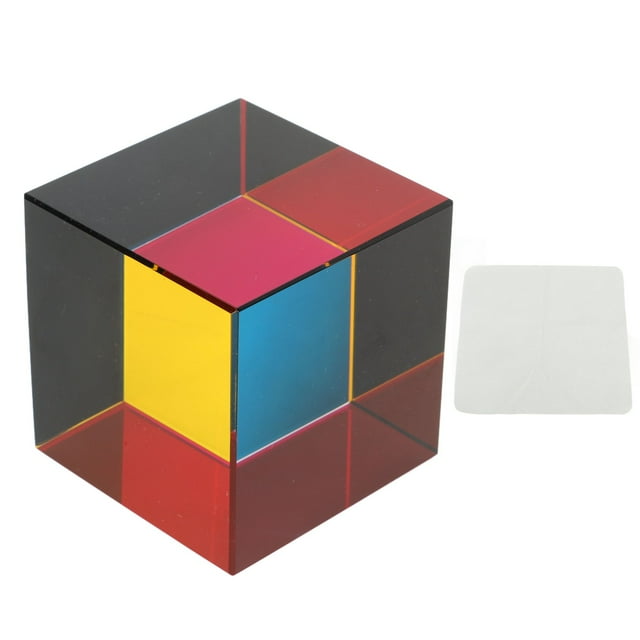 Color Cube Optical 6 Sides Cube Optical Cube Prism For Tabletop Ornaments Educational Toys