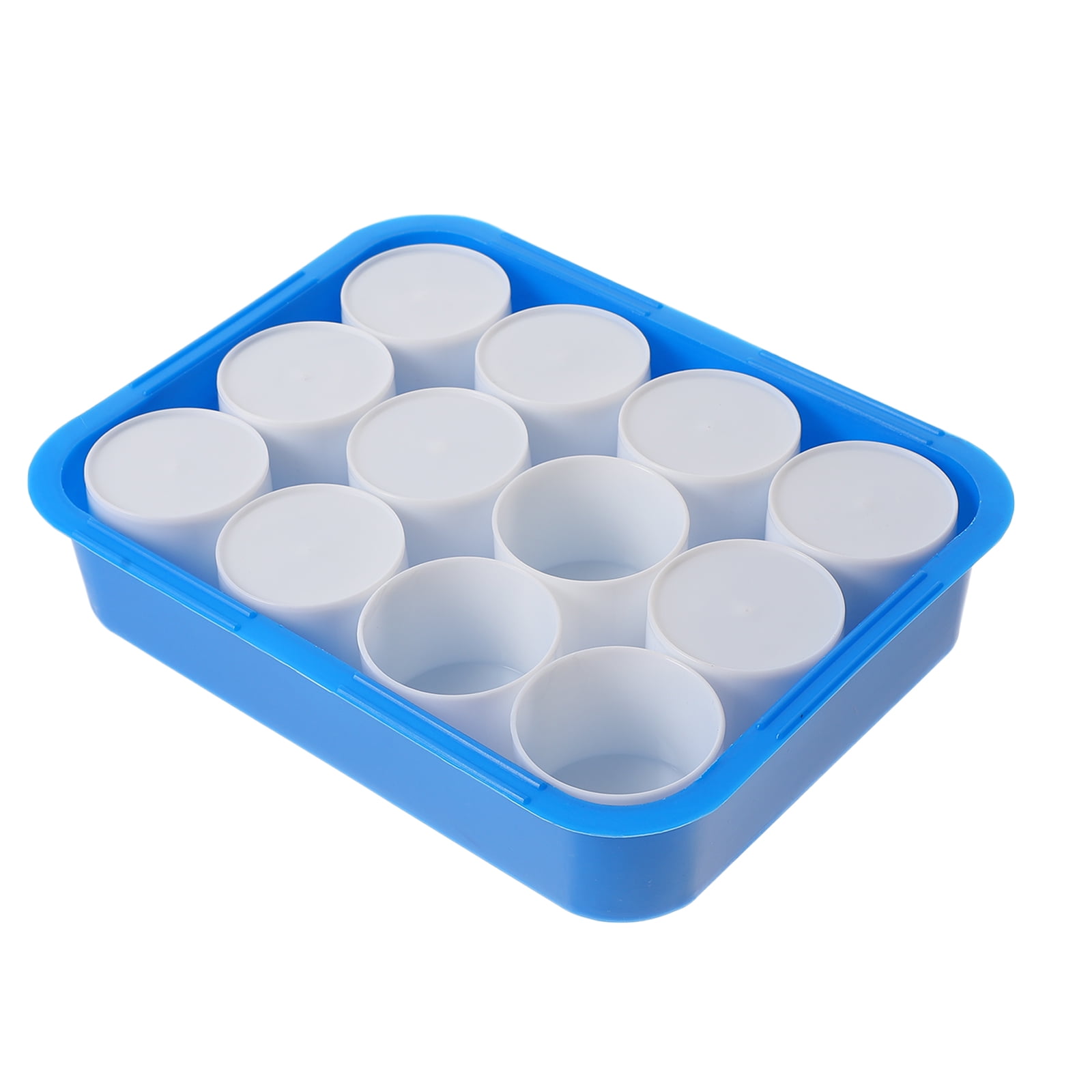 Color Cup Box Empty Watercolor Pans Plastic Containers with Lids Tray ...