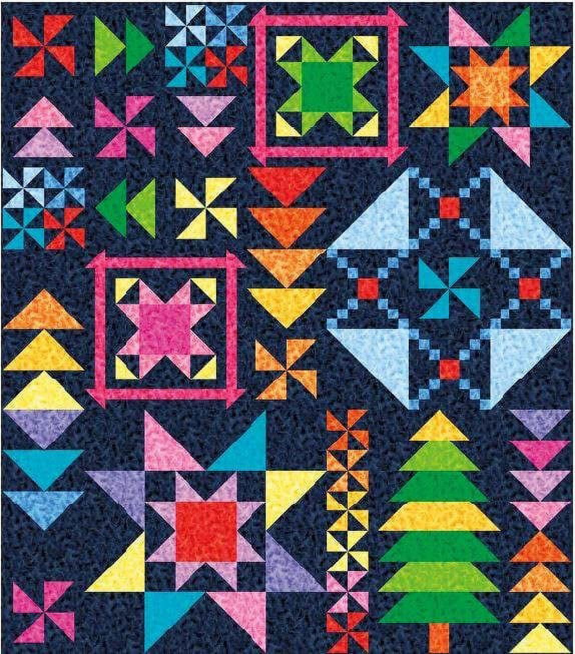 Color Dance Pattern - Quilt finishes at 56” x 64” - QT Fabrics - PATTRN ...