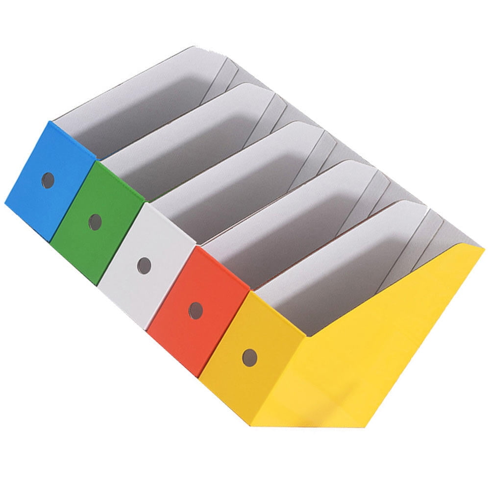 Color Document Holder Desk Organizer Storage Shelf File Stand Bookshelf ...