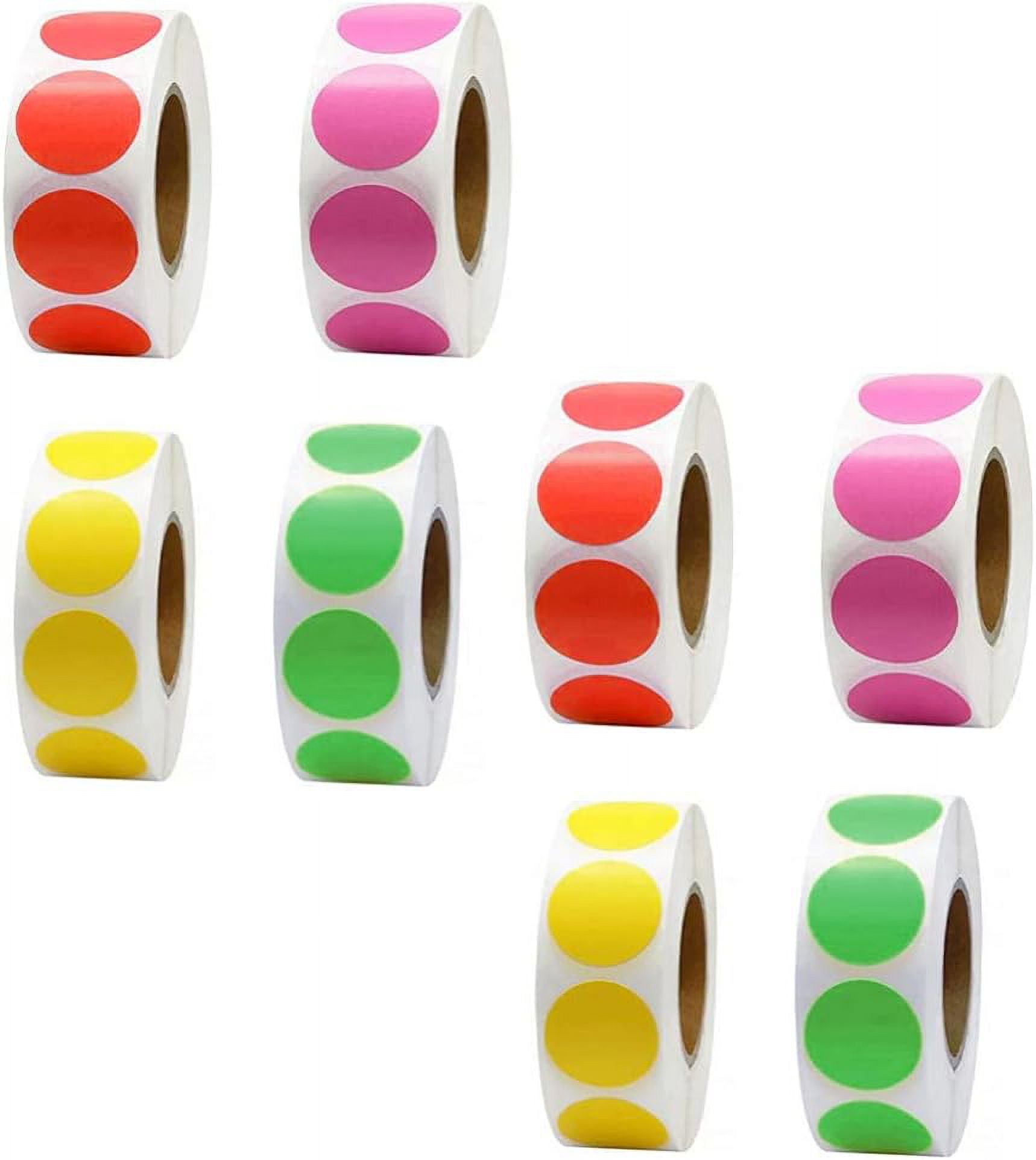 Color Dot Stickers 8 Rolls Round Color Coding Labels Coding Labels ...