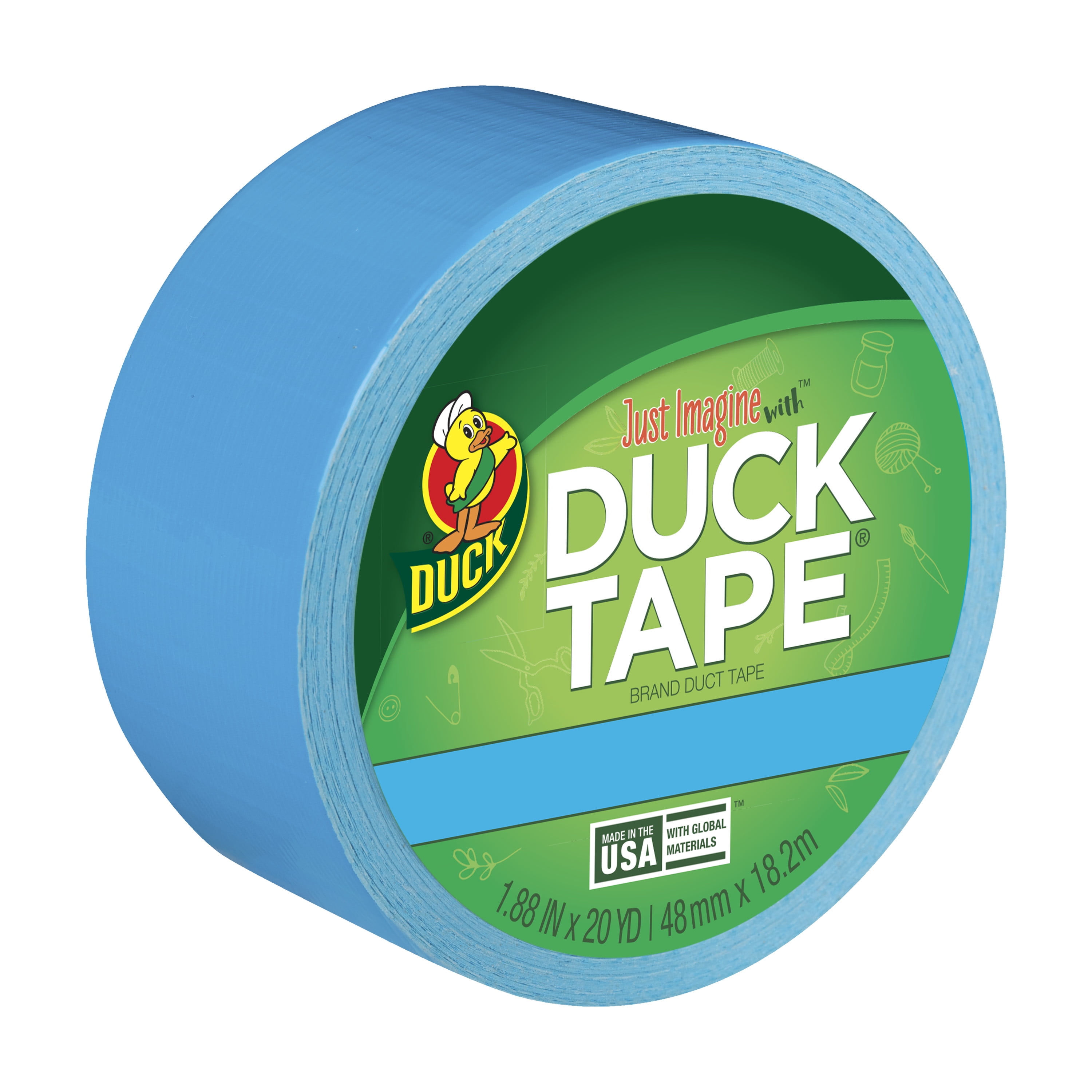 Color Duck Tape Brand Duct Tape, 1.88 in. x 20 yd., Electric Blue ...