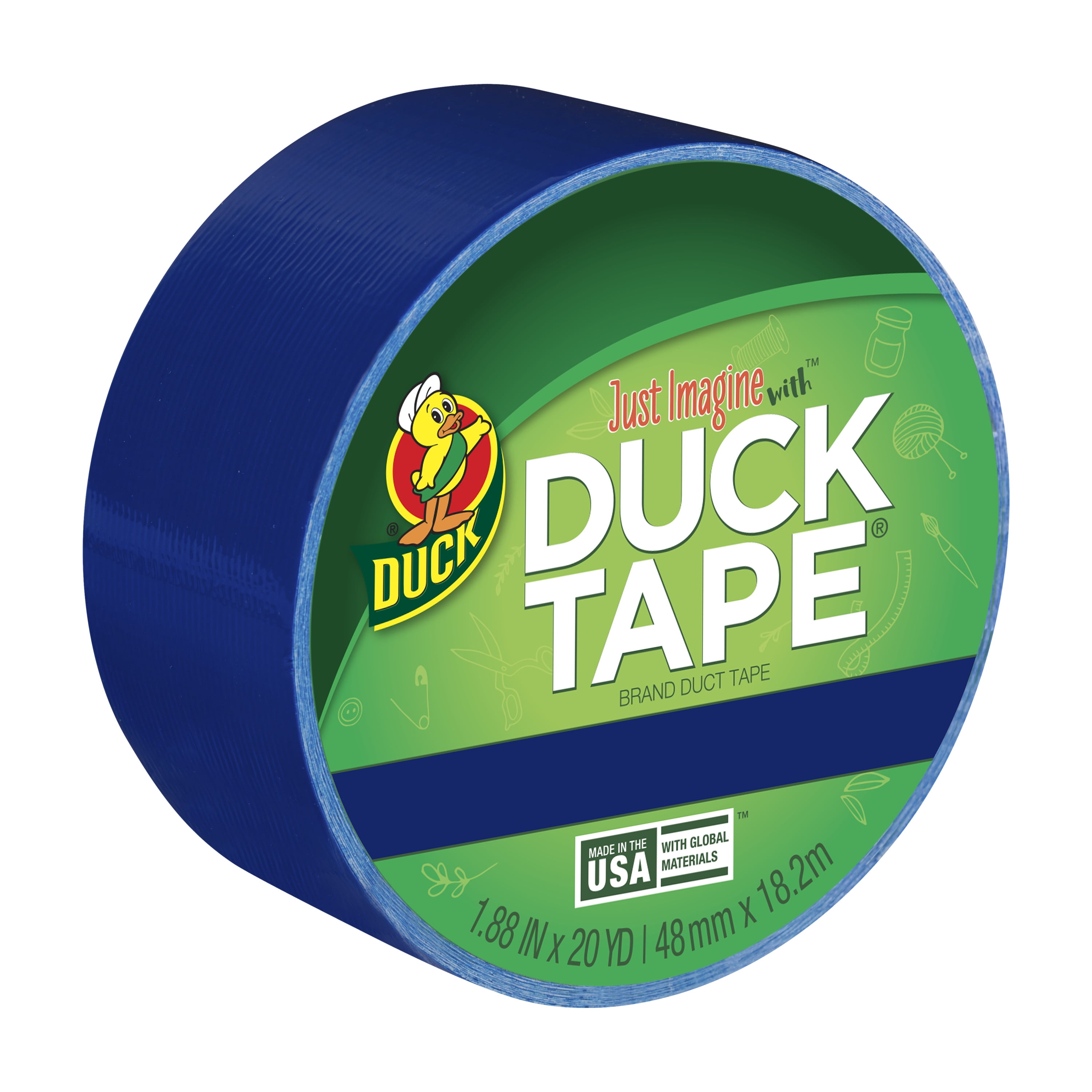 Color Duck Tape Brand Duct Tape, 1.88 in. x 20 yd., Navy Blue - Walmart.com
