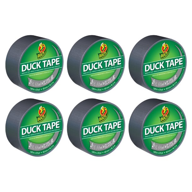 Color Duck Tape Brand Duct Tape - Old School Silver, 1.88 in. x 20 yd ...